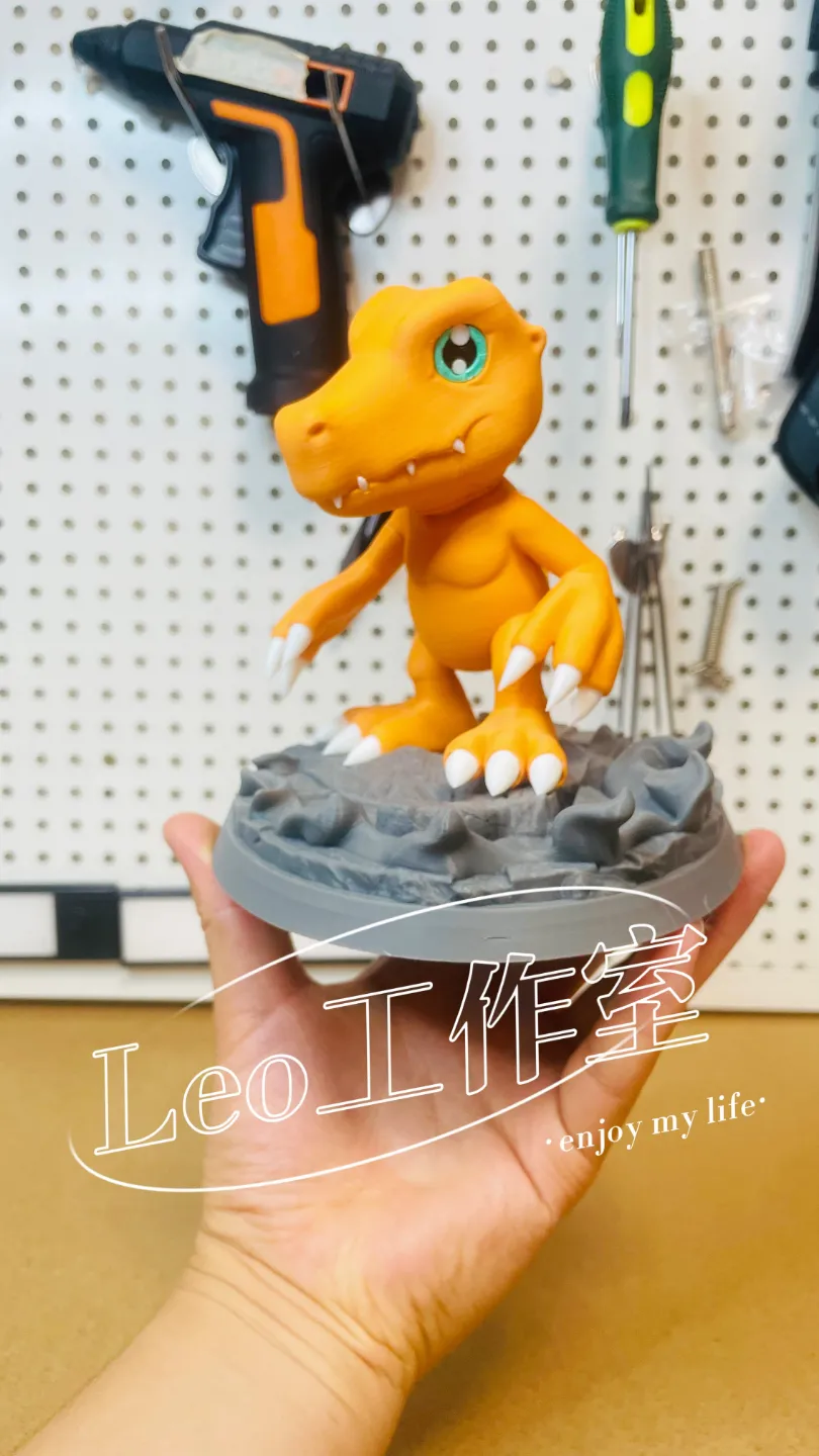 Digimon - Agumon (Assemblable) by 手残的Leo - MakerWorld
