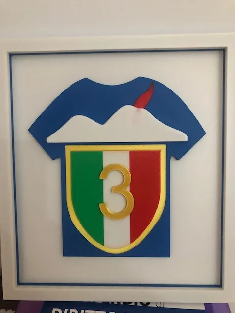 Quadretto commemorativo Napoli Campione by AssoLab 3D - MakerWorld