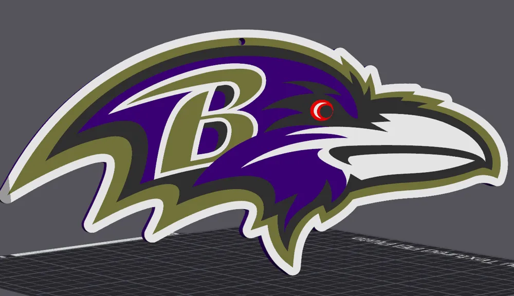 Baltimore Raven NFL Big Chain by Munark - MakerWorld