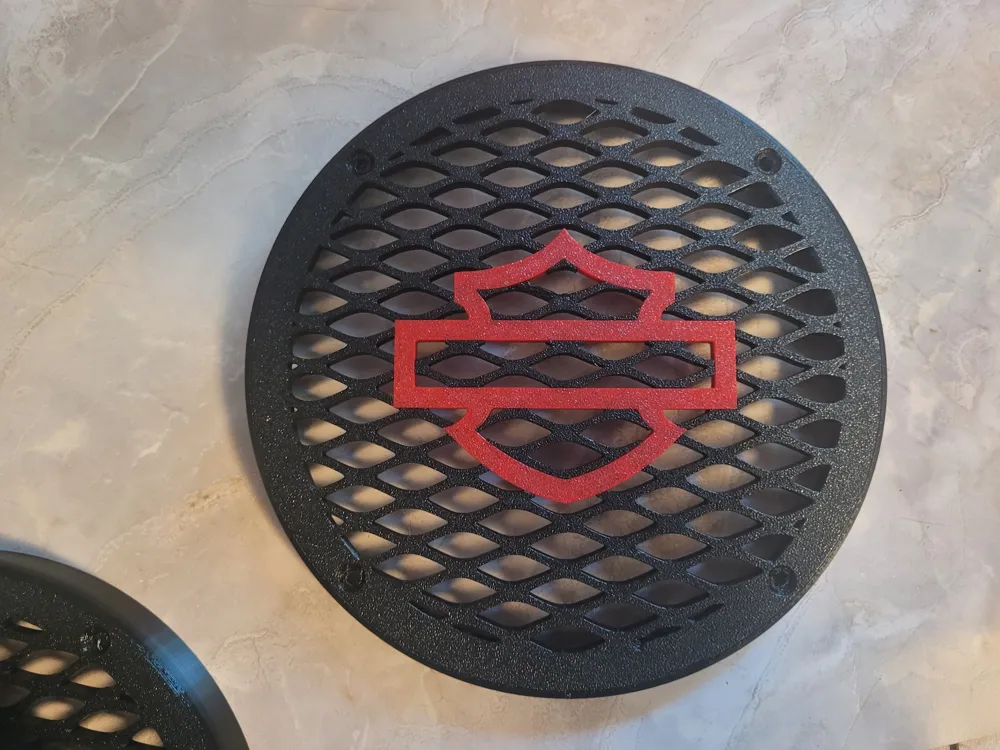 6.5 inch Harley speaker grill - Free 3D Print Model - MakerWorld