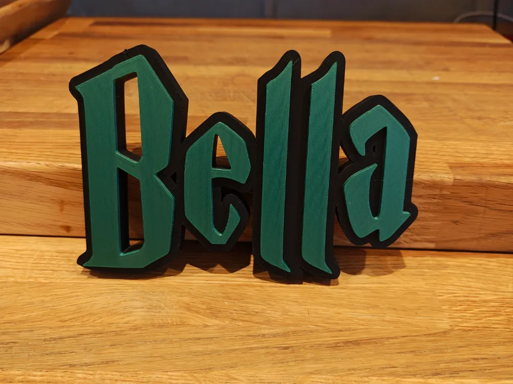 Harry potter font **BELLA** - Free 3D Print Model - MakerWorld