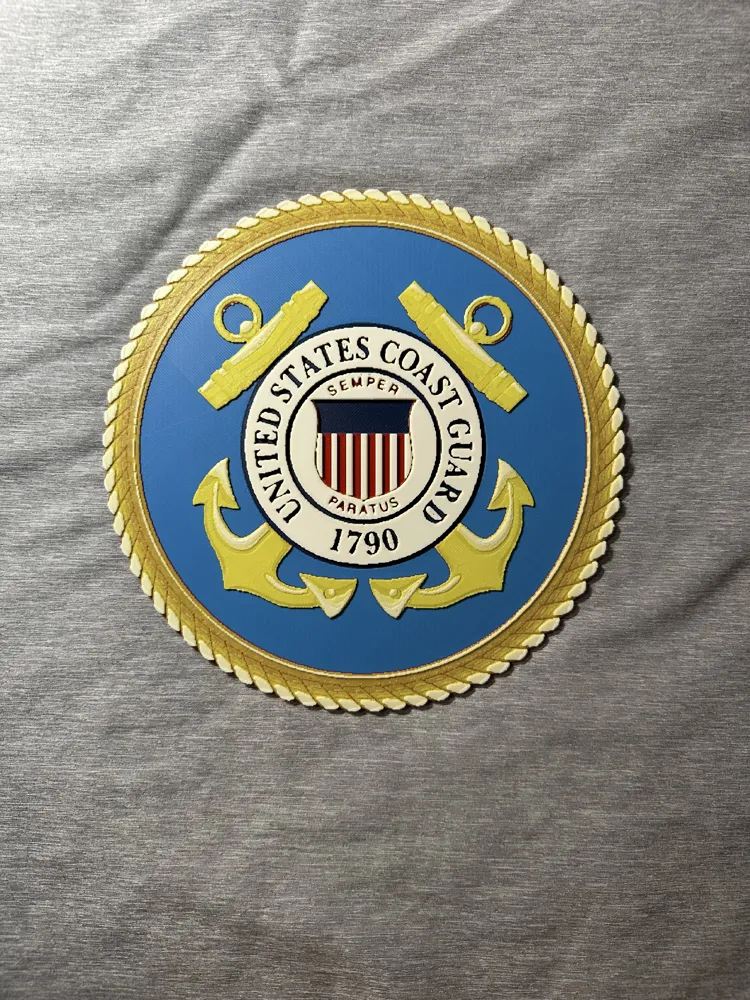 Round US Navy Logo by Hey Ben MakerWorld: Download Free 3D Models