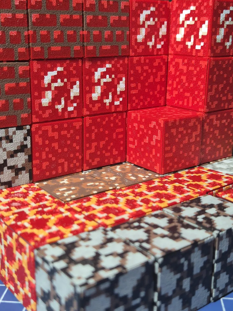 PrintCraft: Nether DLC - Minecraft Magnetic Blocks - Free 3D Print ...