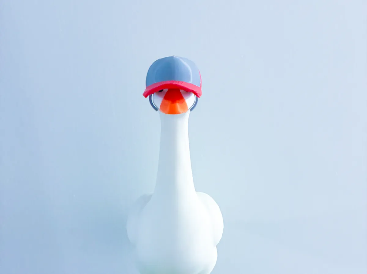 Baseball Hat Desk Goose Gear - Free 3D Print Model - MakerWorld