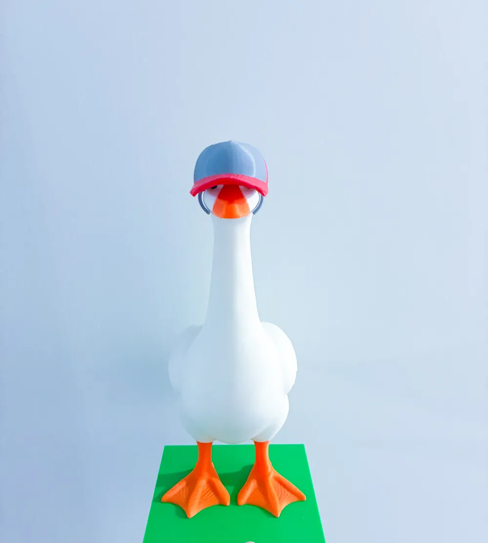 Baseball Hat Desk Goose Gear - Free 3D Print Model - MakerWorld
