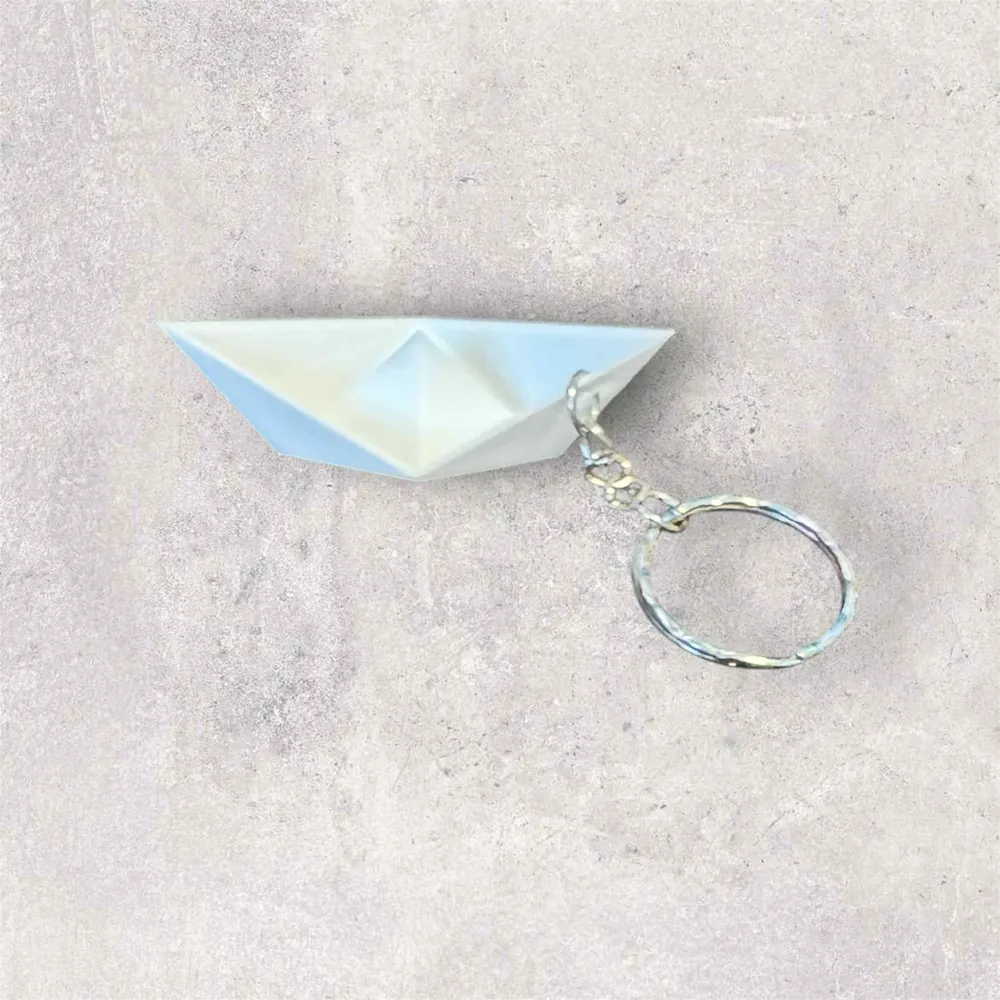 Paper Boat Keychain by makerpinf MakerWorld: Download Free 3D Models