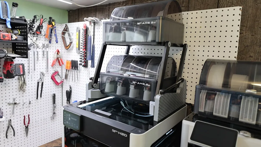 V1 Dual AMS 1 & 2 Pro Lift Stand for P1 X1 and H2 by PrintMint ...