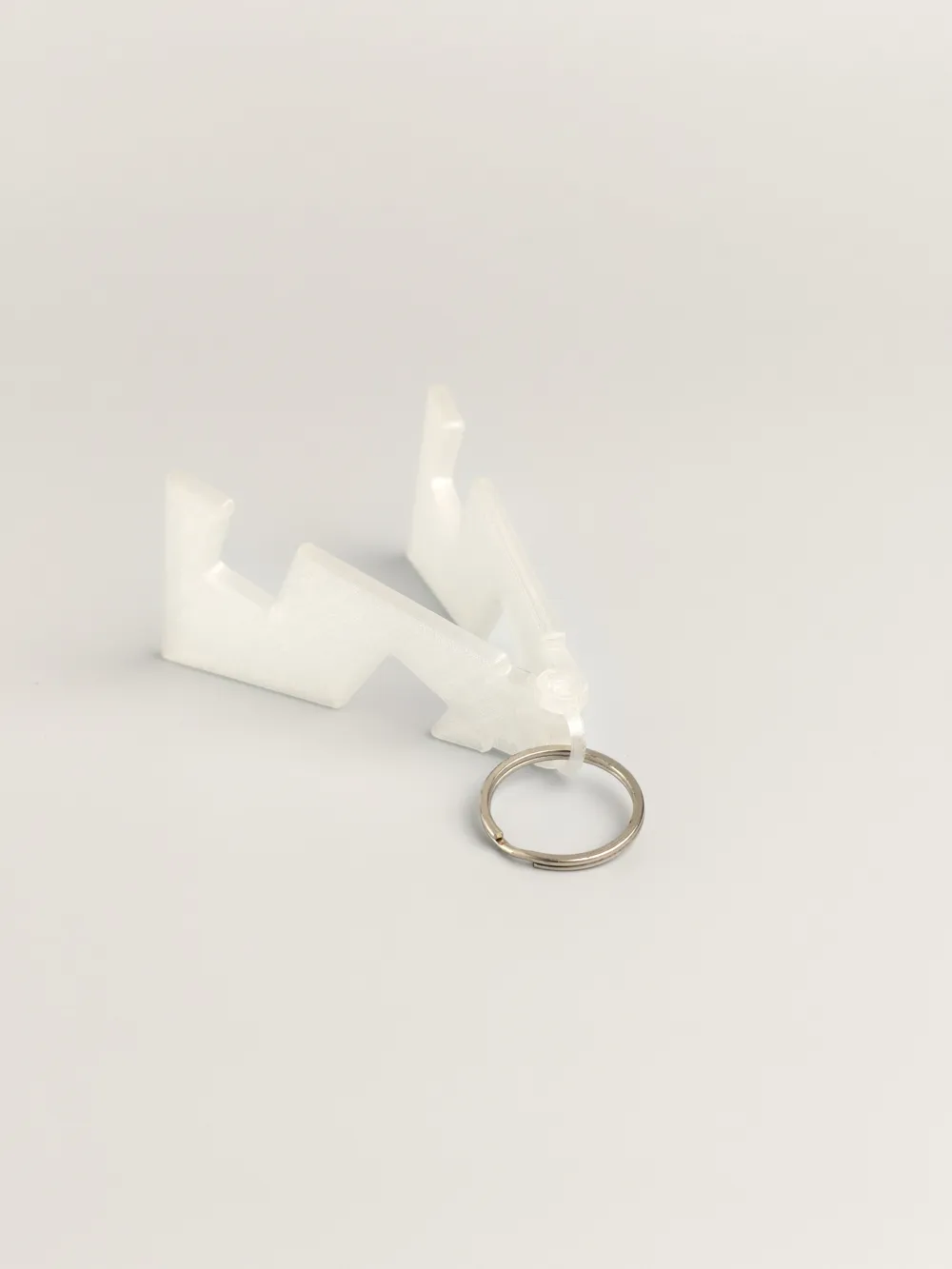 IKEA Style Portable Folding Phone Stand Minimalist Keychain No Hardware ...