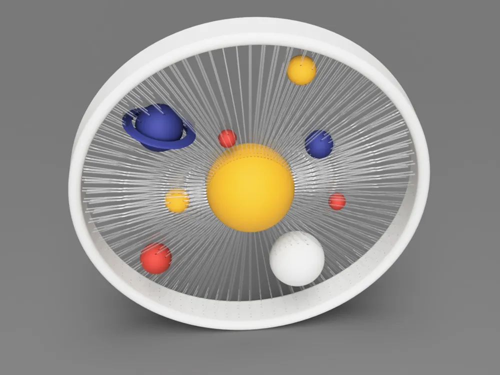 Celestial Orbits: Suspended Circular Solar System by okuyuki MakerWorld ...