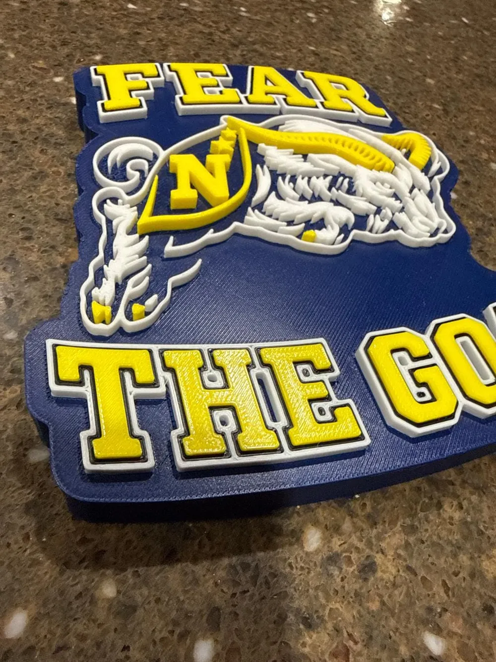 Fear the Goat - Navy Hype Chain Medallion by ButlerTC MakerWorld ...