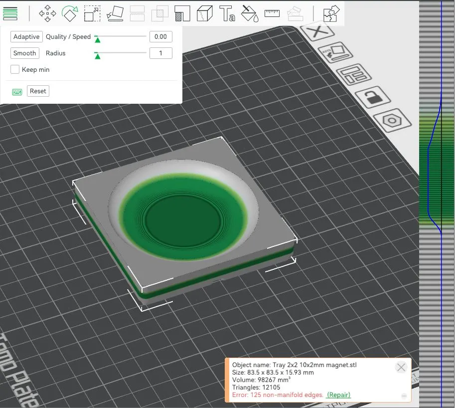 Gridfinity Magnetic Parts Tray 2x2 Remixed by fmod MakerWorld: Download Free 3D Models