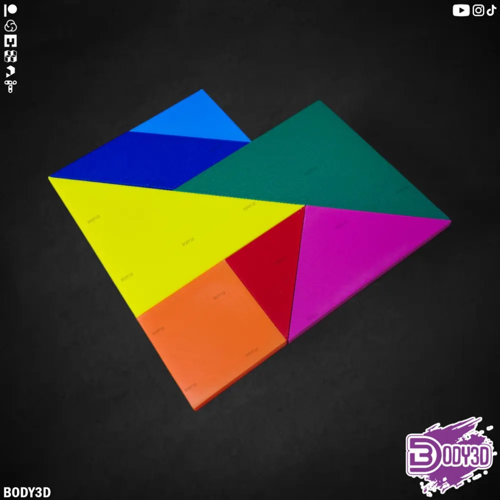 Tangram XXL - Free 3D Print Model - MakerWorld