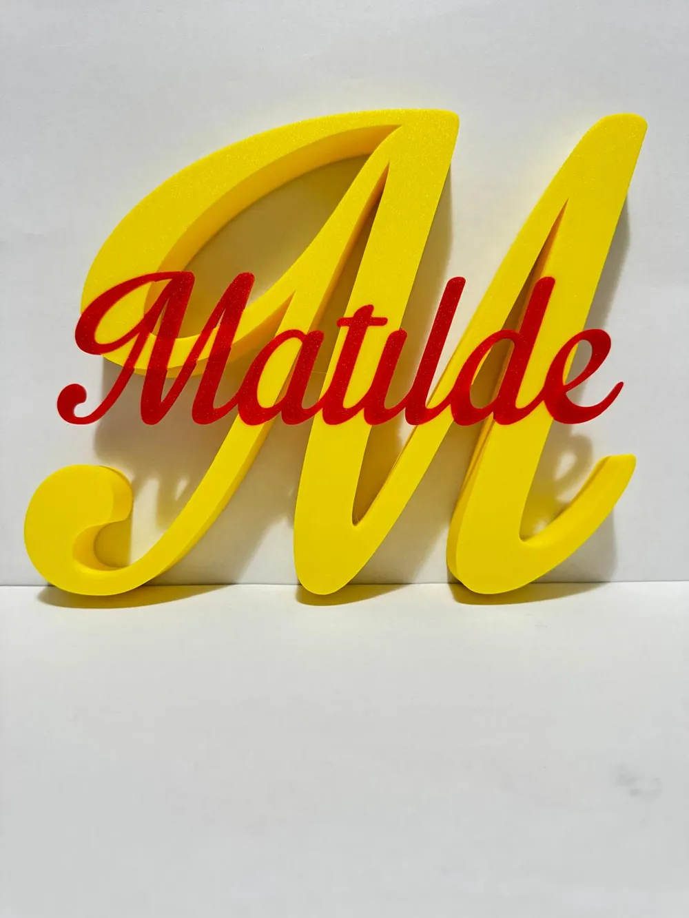 Name + Initial Matilde by Giacomo92 MakerWorld: Download Free 3D Models