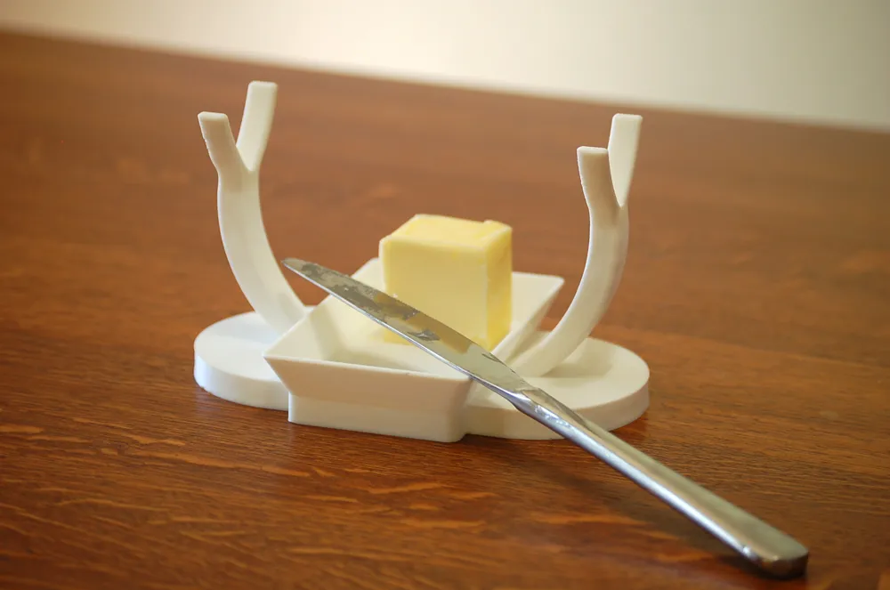 Butter Dish & Knife Holder - Free 3D Print Model - MakerWorld