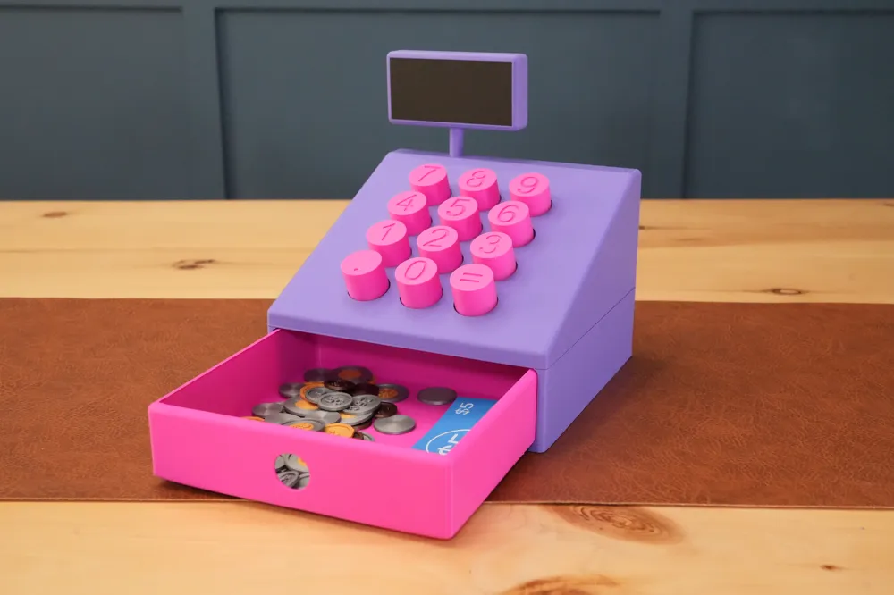 Pretend Play Cash Register - Free 3D Print Model - MakerWorld