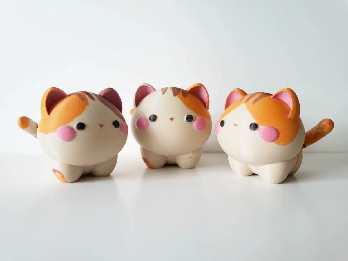 Cute fat cat - Free 3D Print Model - MakerWorld