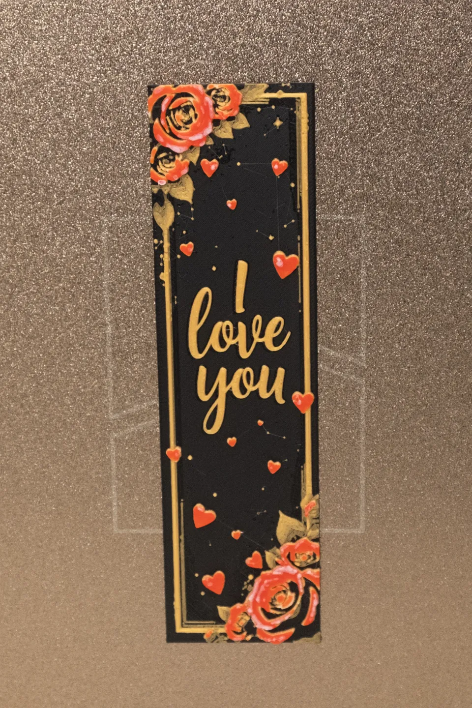 Valentines Day Bookmark - Love and Roses by Flohsen24 MakerWorld ...