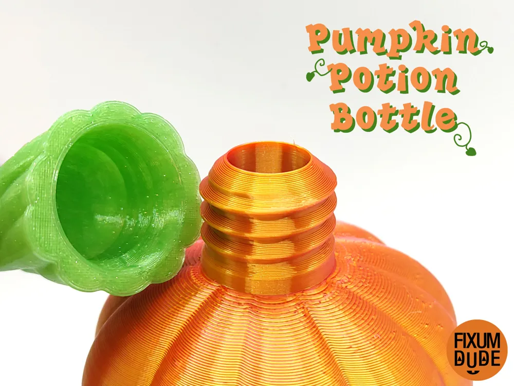 Pumpkin Potion Bottle by Fixumdude - MakerWorld