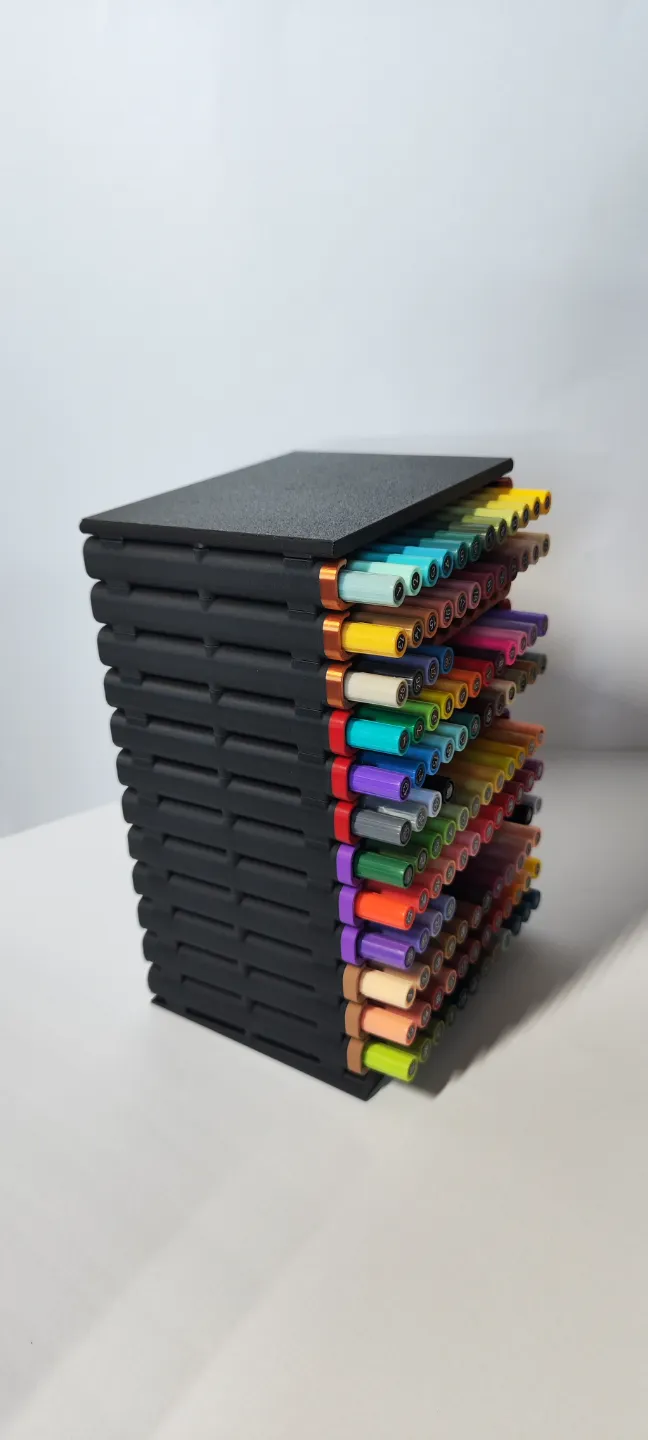 Top Lid for Stackable Tooli Marker Pen Holder by Mr.TiePie - MakerWorld