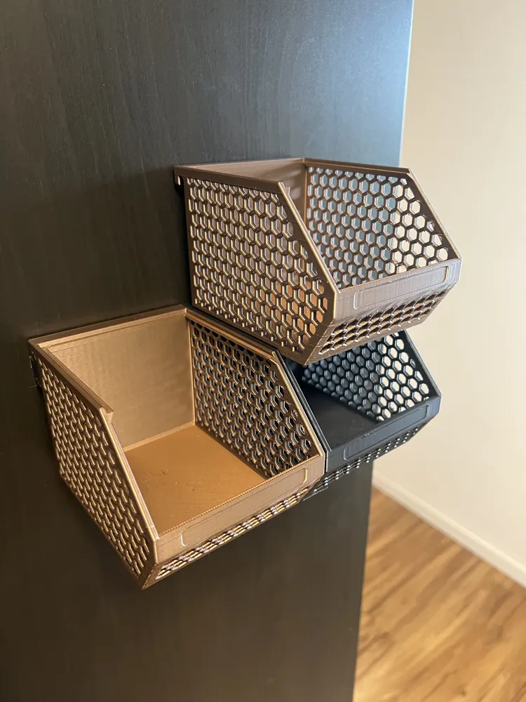Stackable and Hanging Boxes Honeycomb by 3D Art MakerWorld: Download Free 3D Models