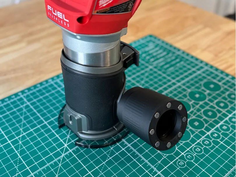 EZ Connect Dust Collect - Milwaukee Compact Router by Ari B - MakerWorld