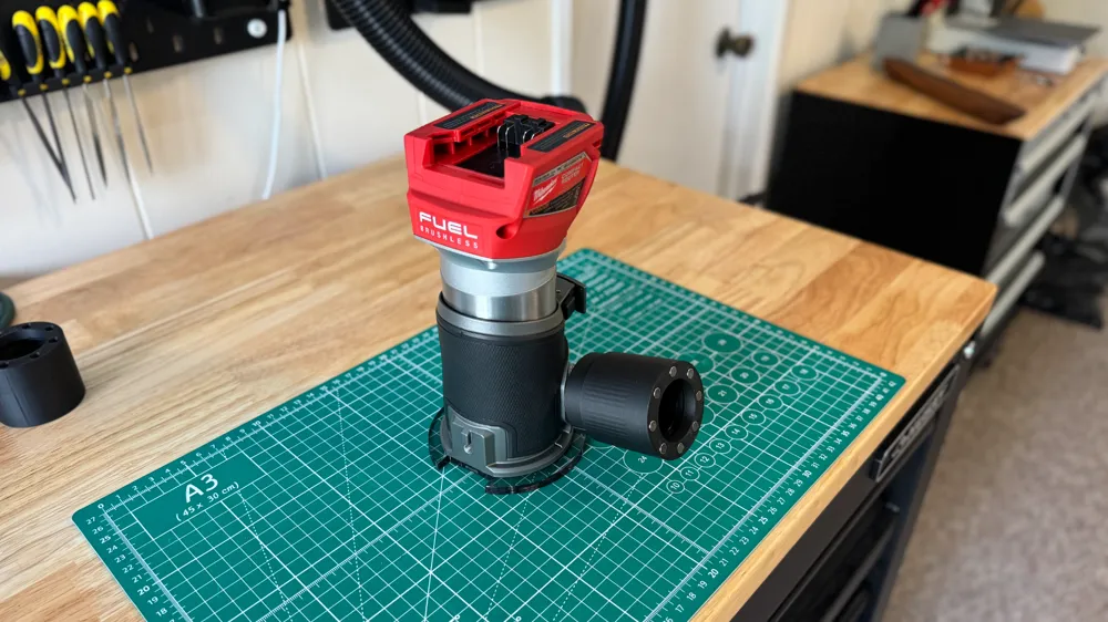 EZ Connect Dust Collect - Milwaukee Compact Router by Ari B MakerWorld ...