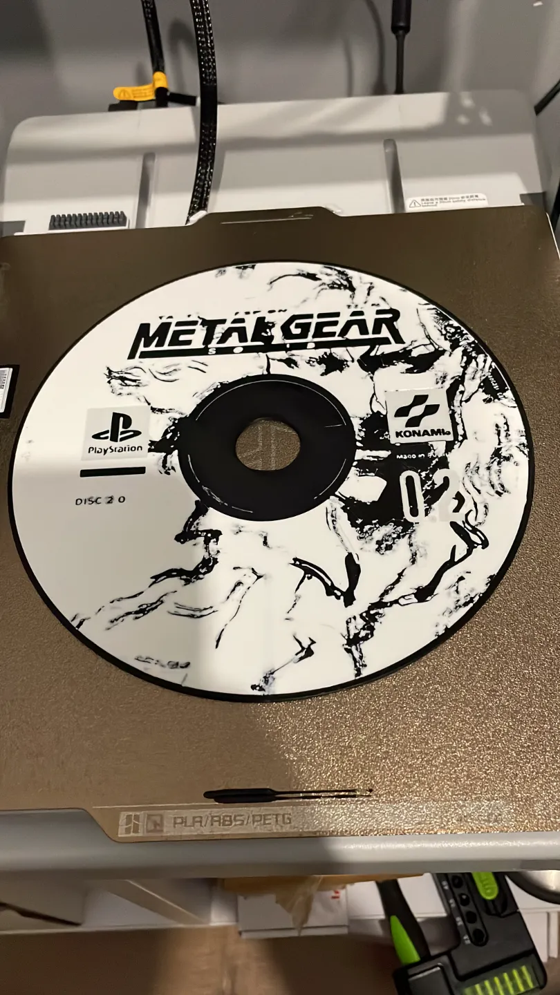 Metal Gear Solid PSX CD Wall Art by sajmon162 - MakerWorld