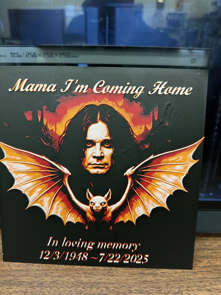 Ozzy Tribute 2 - Free 3D Print Model - MakerWorld