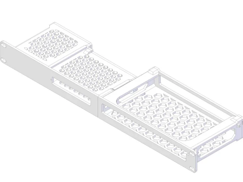 Unifi UCG Fiber 19 inch Rack Mount - Free 3D Print Model - MakerWorld