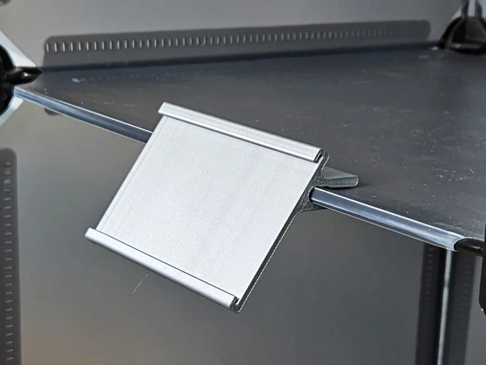 Price Tag/Scanner Rail for Modular/Cube Shelves - Free 3D Print Model ...