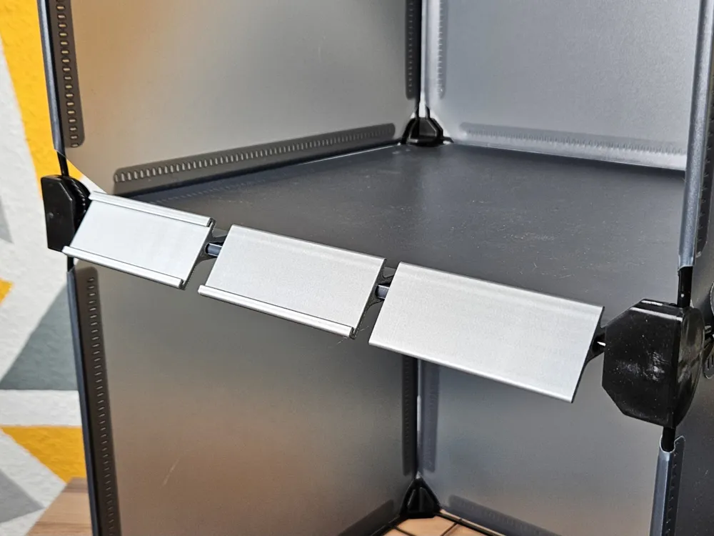 Price Tag/Scanner Rail for Modular/Cube Shelves - Free 3D Print Model ...