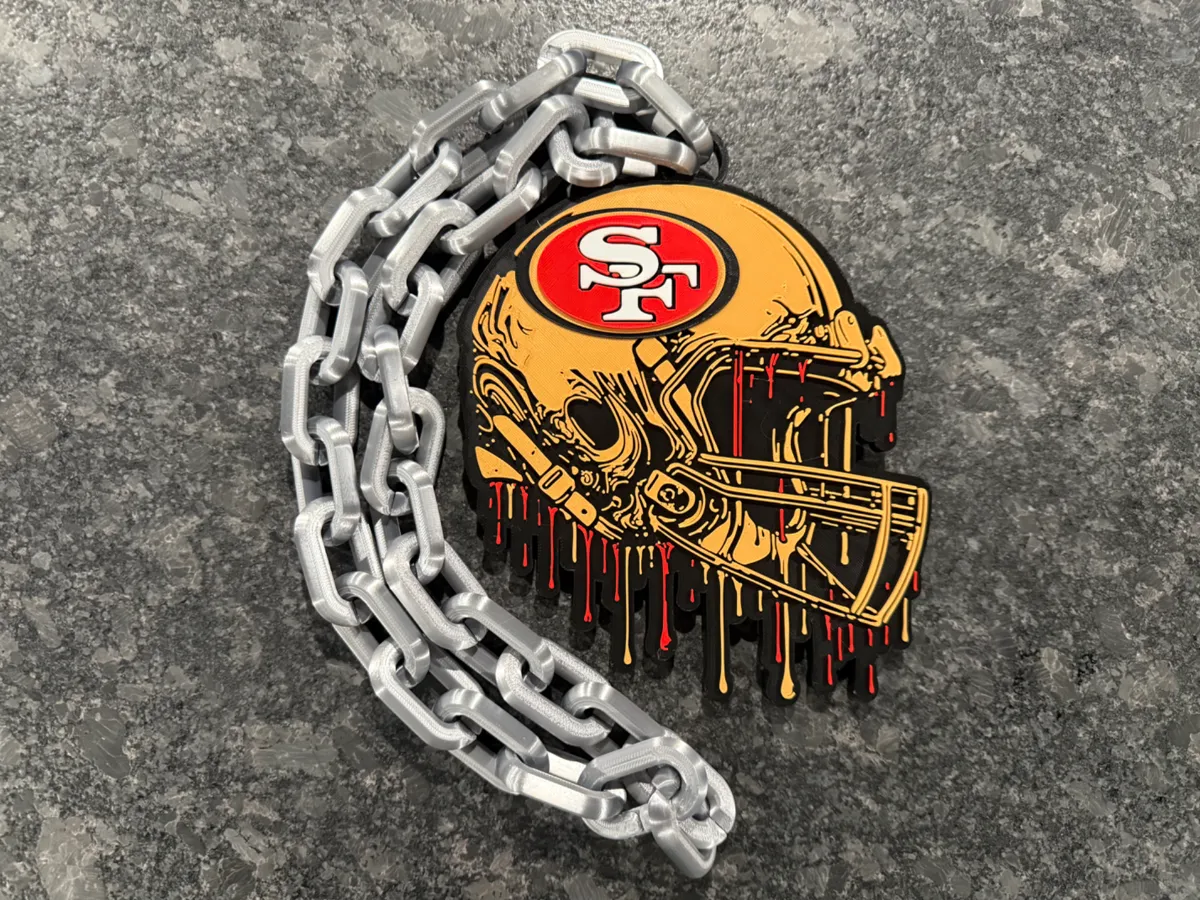Corrente Hype Drip de Capacete San Francisco 49ers - Modelo gratuito ...