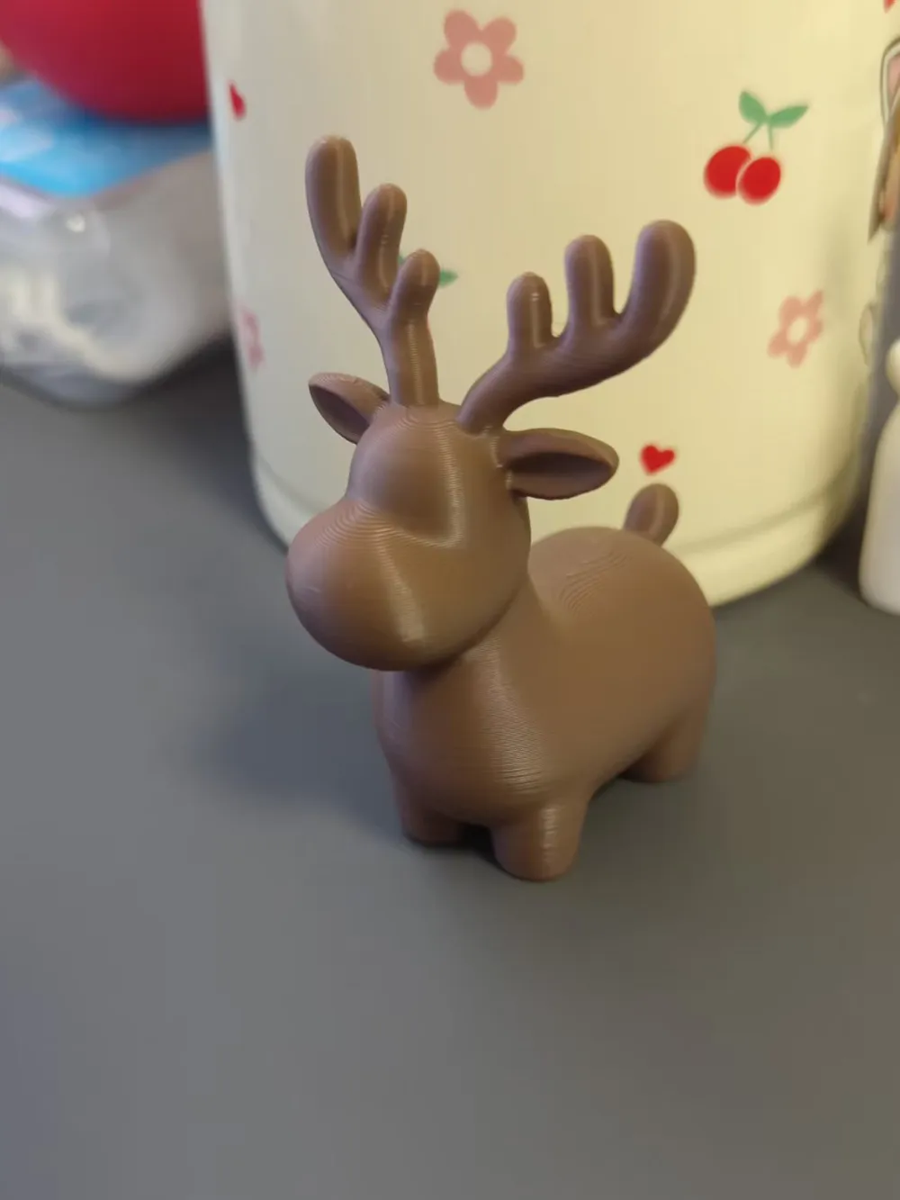 Chubby Christmas Reindeer - Free 3D Print Model - MakerWorld
