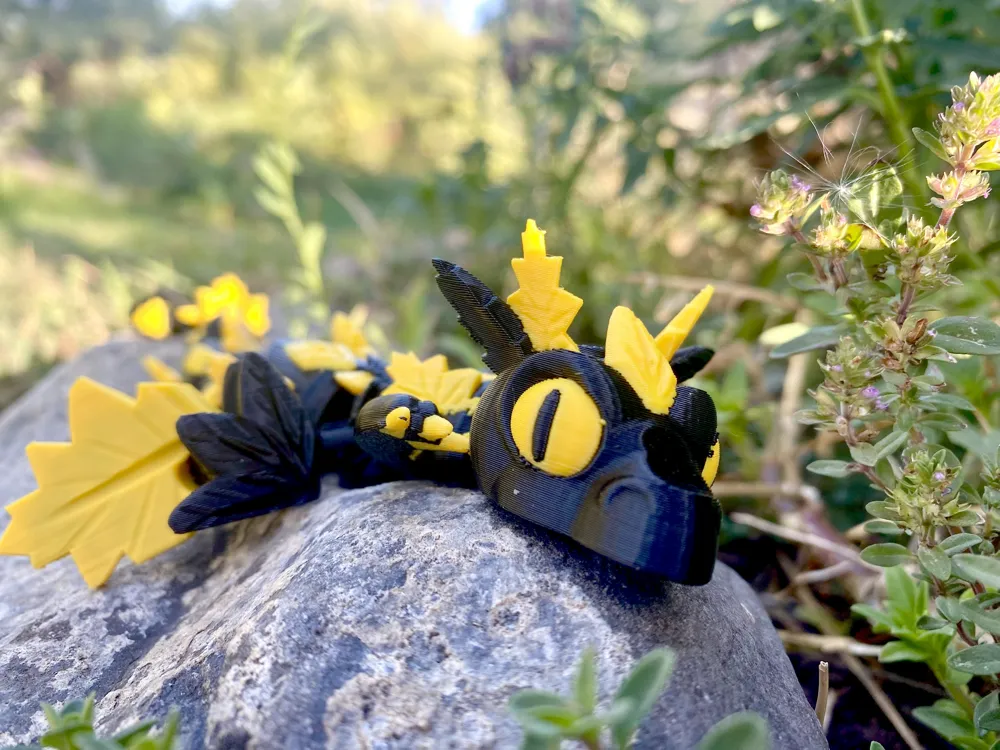 Fall Leaf Dragon by Ari’s Lil’ Atrocities MakerWorld: Download Free 3D ...