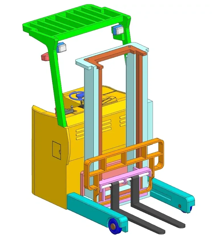 1:10 Scale Articulated Forklift - Free 3D Print Model - MakerWorld