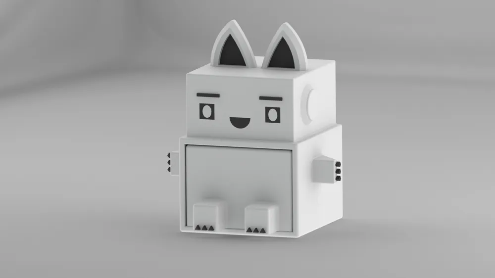 Robo-Cat storage by Kardes.Design - MakerWorld