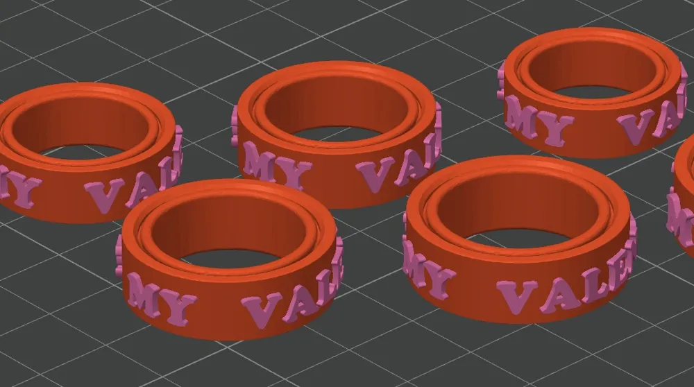 VALENTINE RING spinner fidget by Ada & K 3DA MakerWorld: Download Free ...