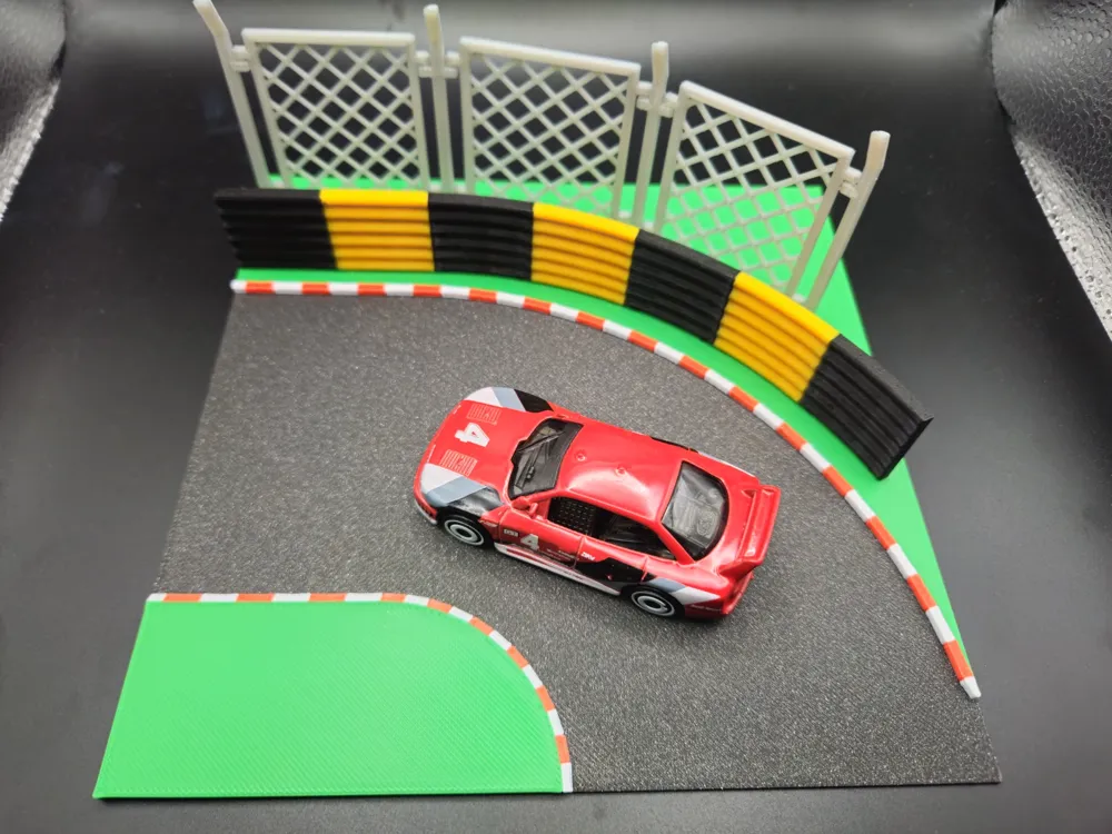 Race track diorama 1/64 scale - Free 3D Print Model - MakerWorld