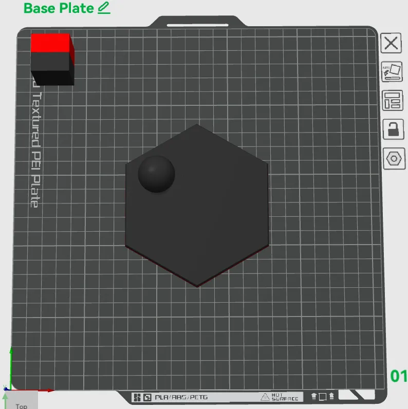 Flat Base Plate with 1-Inch (25mm) Ball Mount - Free 3D Print Model ...