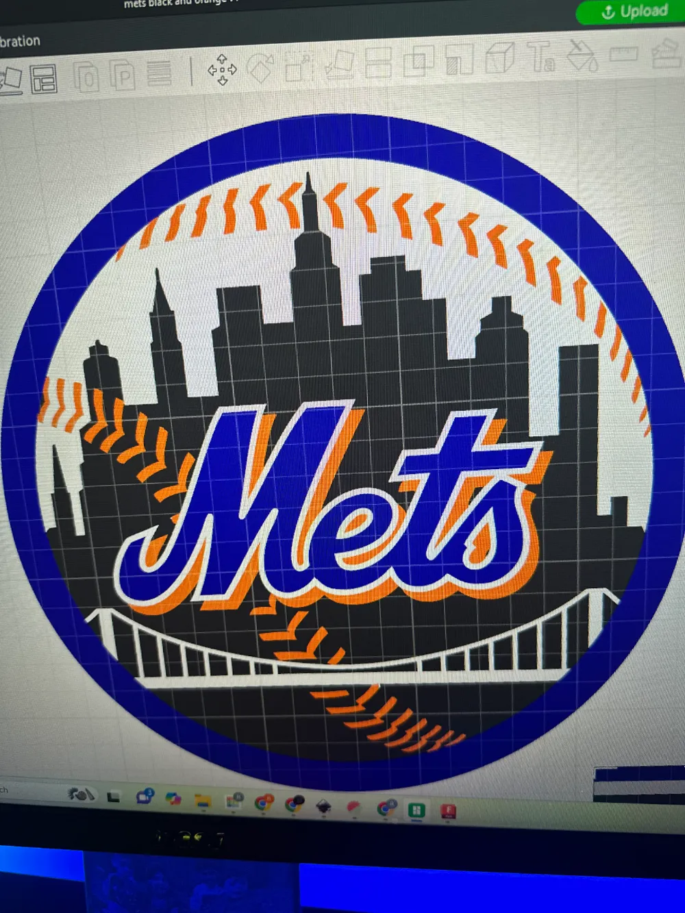 Mets Alternate Black and Orange Logo Lightbox by Dasco Designs - MakerWorld