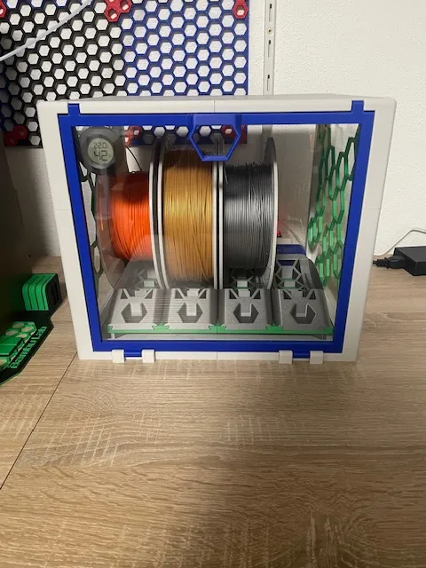 Filament Storage Box with Silica Gel Boxes by Napsoul MakerWorld ...