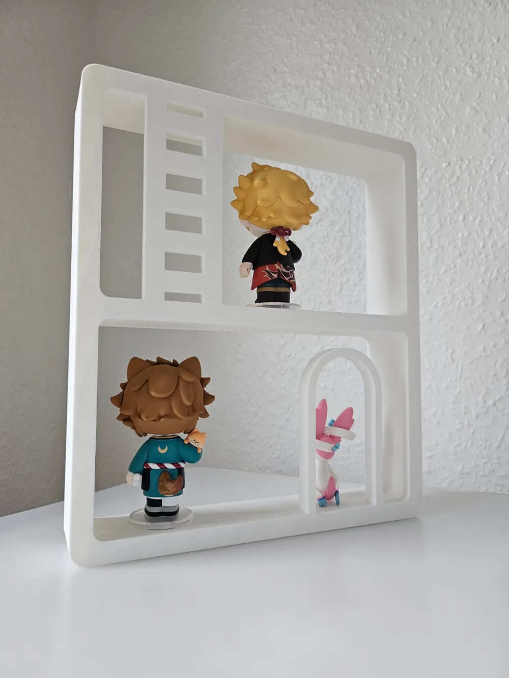 Modular Figurine Display House Style - Free 3D Print Model - MakerWorld