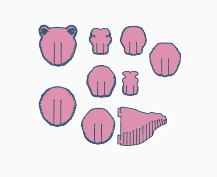 Bear Head 3D Puzzle by 3D Up - MakerWorld