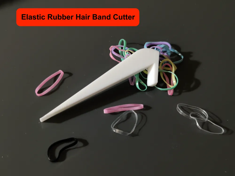 Elastic Rubber Hair Band Cutter by DWKMakerWorld: Download Free 3D Models