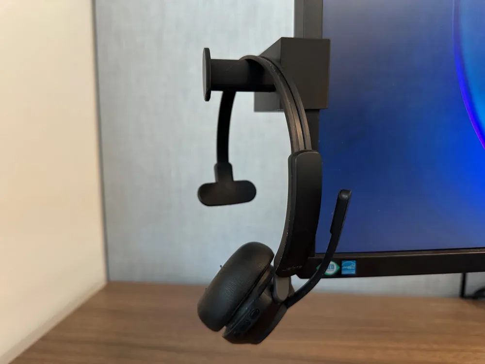 Headphone stand/mount for monitors - Free 3D Print Model - MakerWorld