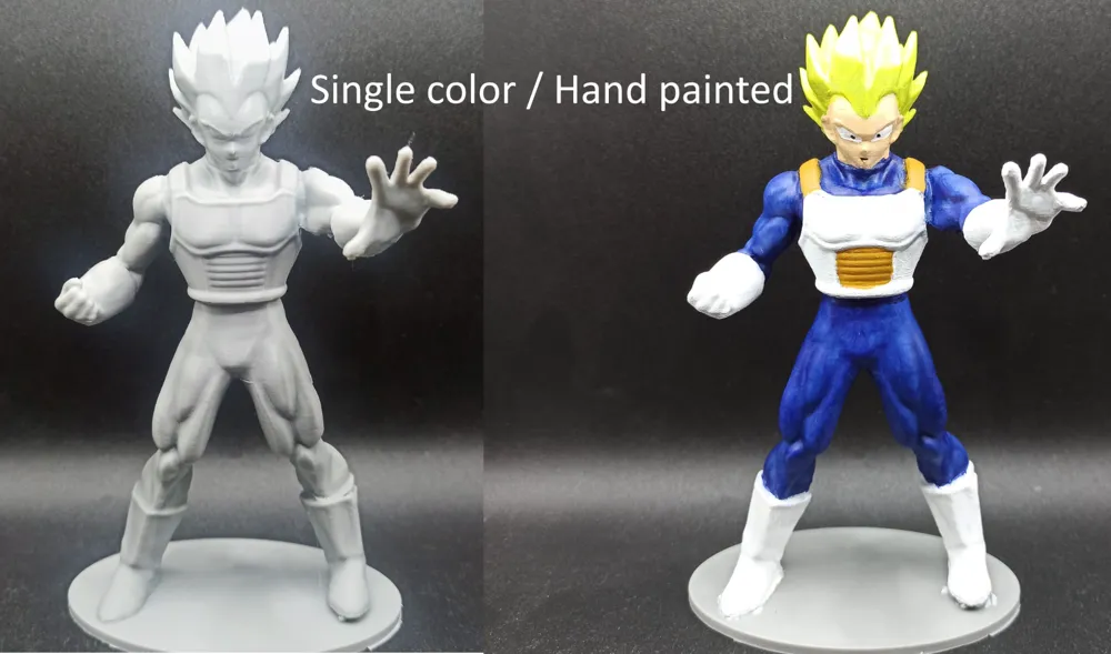 Vegeta figure: 3 different versions and colors by Savo222 MakerWorld ...