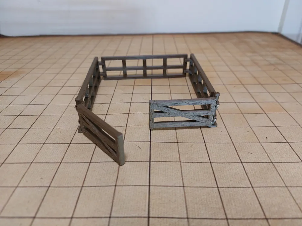 DnD Fence Modular Fence System for D&D Pathfinder - Free 3D Print Model ...