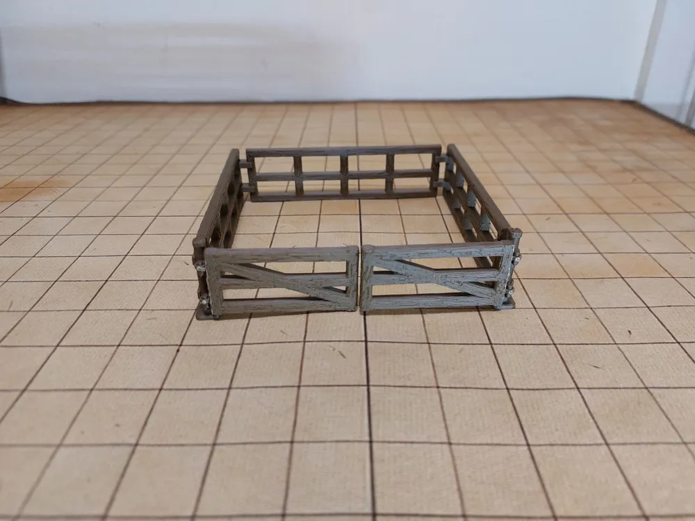 DnD Fence Modular Fence System for D&D Pathfinder - Free 3D Print Model ...