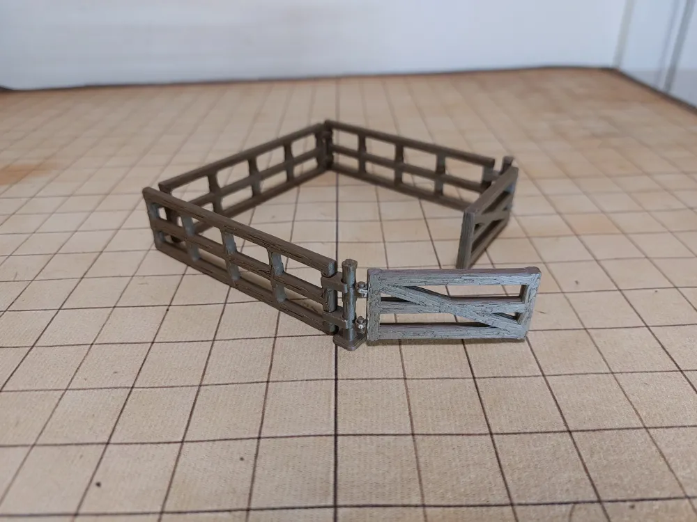 DnD Fence Modular Fence System for D&D Pathfinder - Free 3D Print Model ...