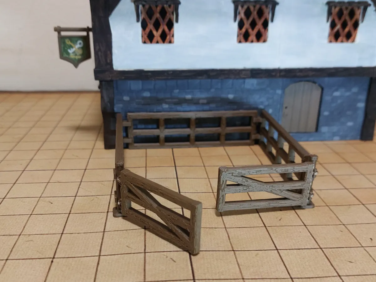 DnD Fence Modular Fence System for D&D Pathfinder - Free 3D Print Model ...